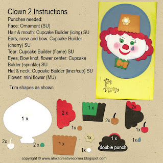 Alex's Creative Corner: Mrs Clown Birthday Tag