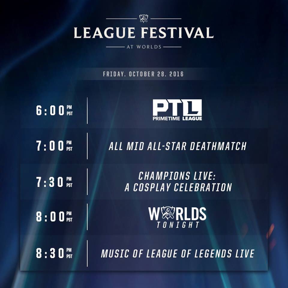 Surrender at 20: League Festival At Worlds - PTL, All-Mid All Star ...