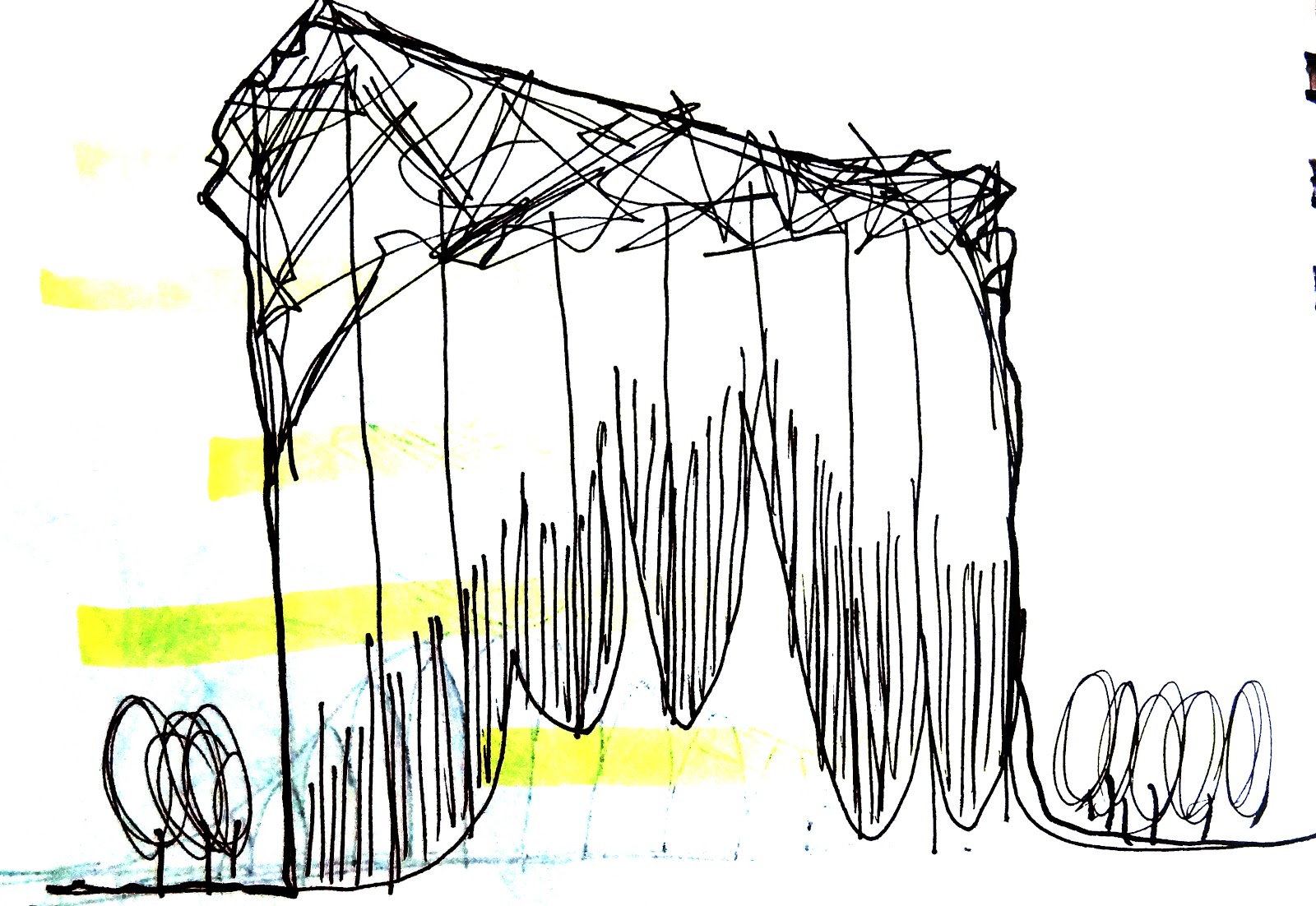 Architecture Sketches Compilation | E | Dana Krystle's online portfolio