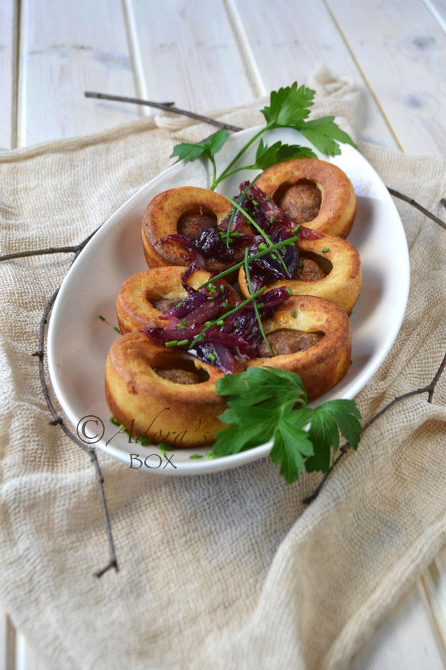 Adora's Box: MINI TOAD-IN-A-HOLE WITH CRANBERRY AND ONION CHUTNEY
