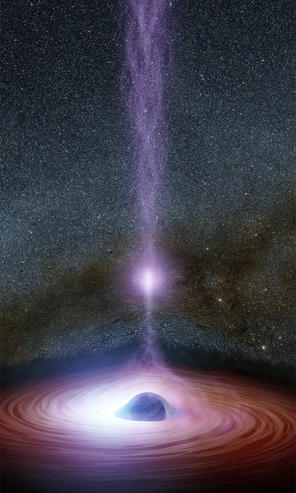 Artist’s impression of the Black Hole Flare | Earth Blog