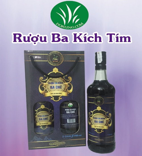 Rượu Ba Kích Tím 750ml - Ba kích rừng | Nấm lim xanh | Ba kích Ba Chẽ ...