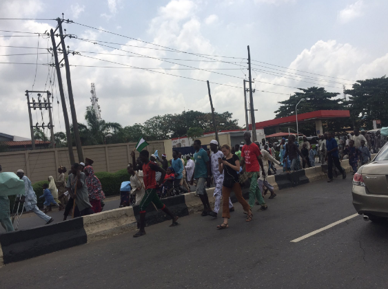 Physically challenged group stage protest at Lagos state governor's ...