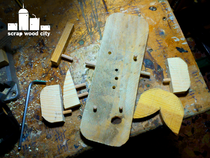 scrap wood city: Scrap wood face