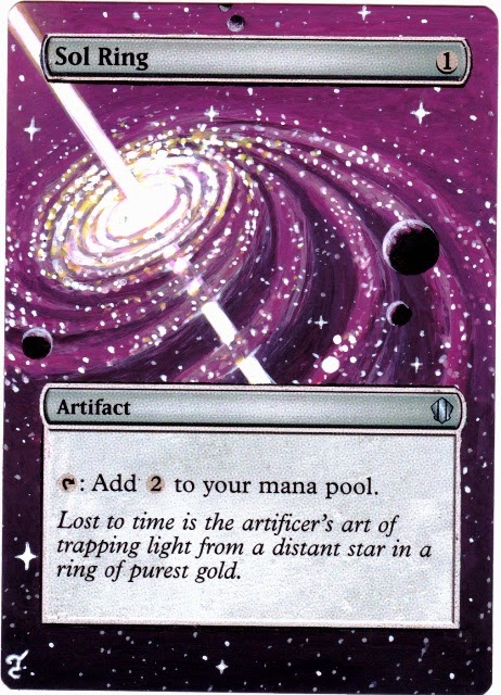 MTG Alters By Tila: Sol Ring - Commander 2013
