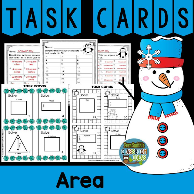 Winter Area Task Card, Recording Sheets and Answer Keys - Fern Smith's ...