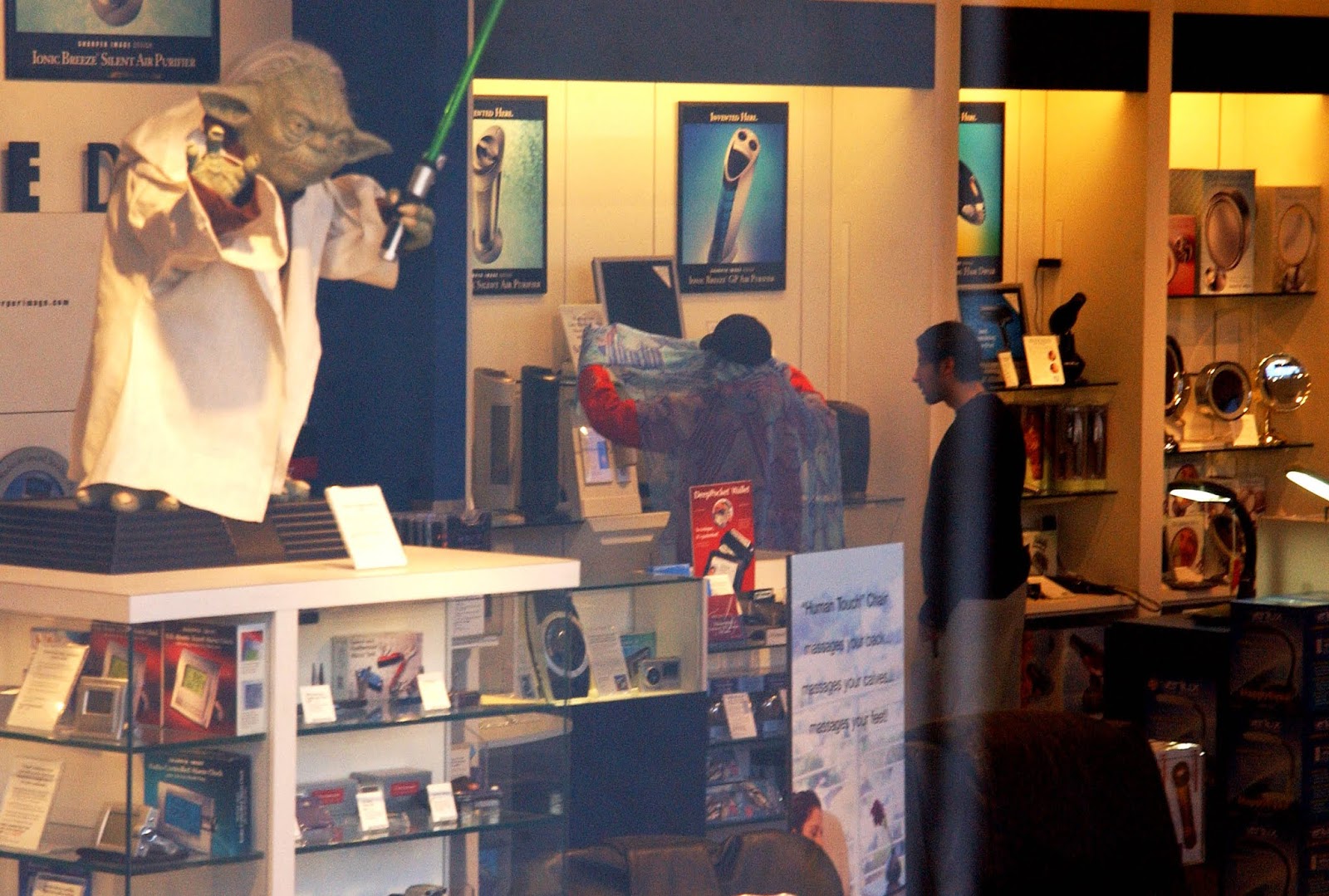 Michael Jackson Shopping at 'Sharper Image' in Beverly Hills, CA 2003