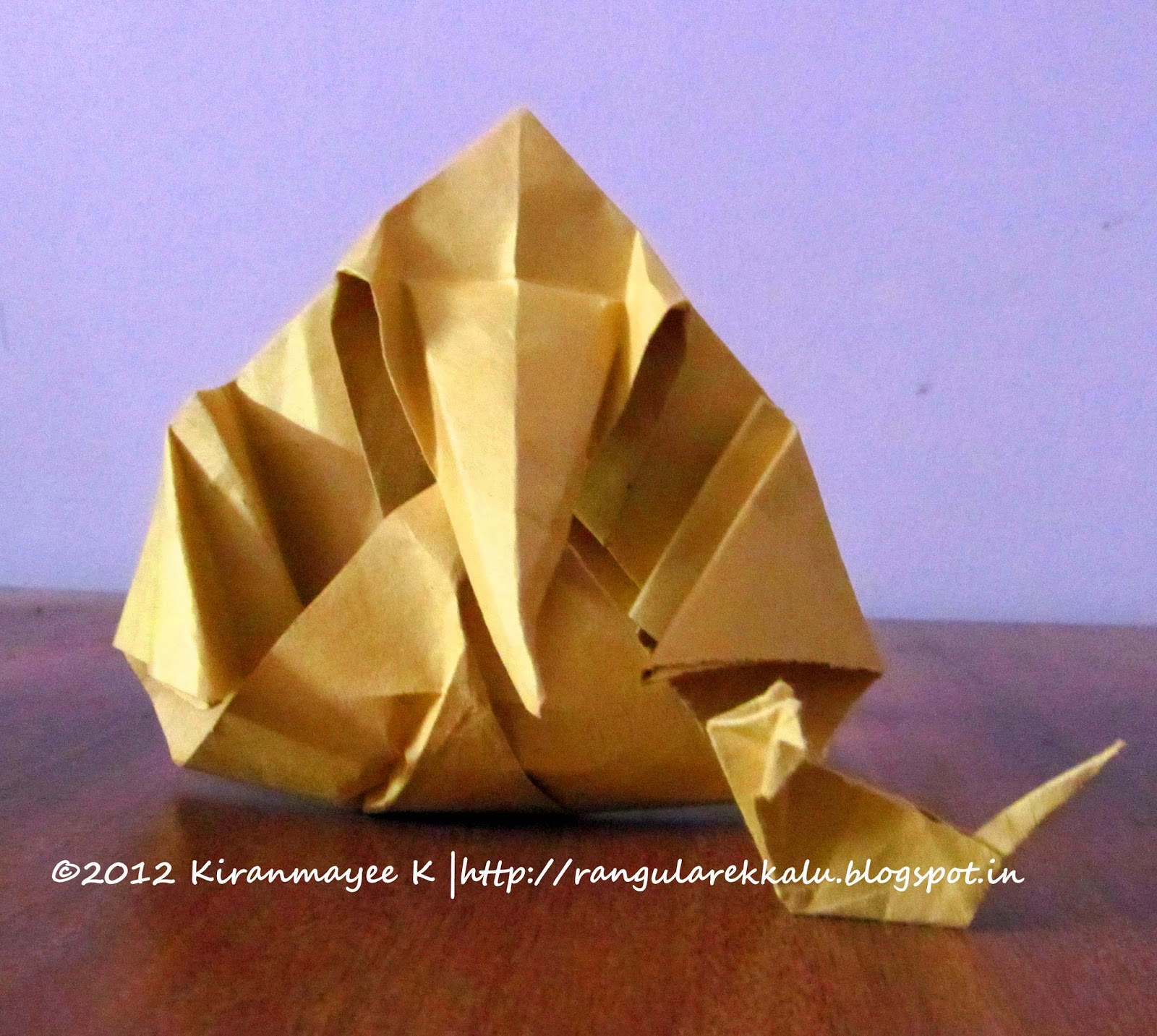 Paper, Colours n Yayyy!!! :): Origami Ganesh