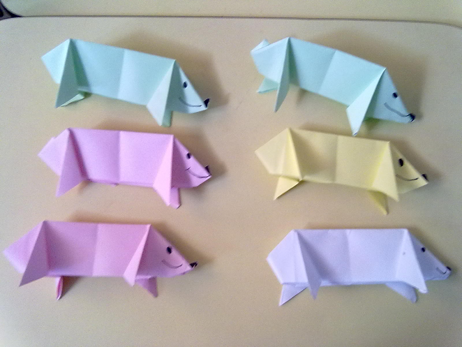 Soft Ideias: Urso de origami