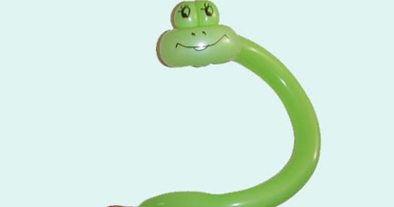 Balloon animals twisting instructions: Balloon snake