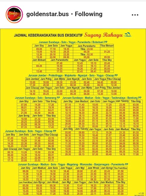 Jadwal Dan Harga Tiket Bus Sugeng Rahayu 2019 - Jejak bus