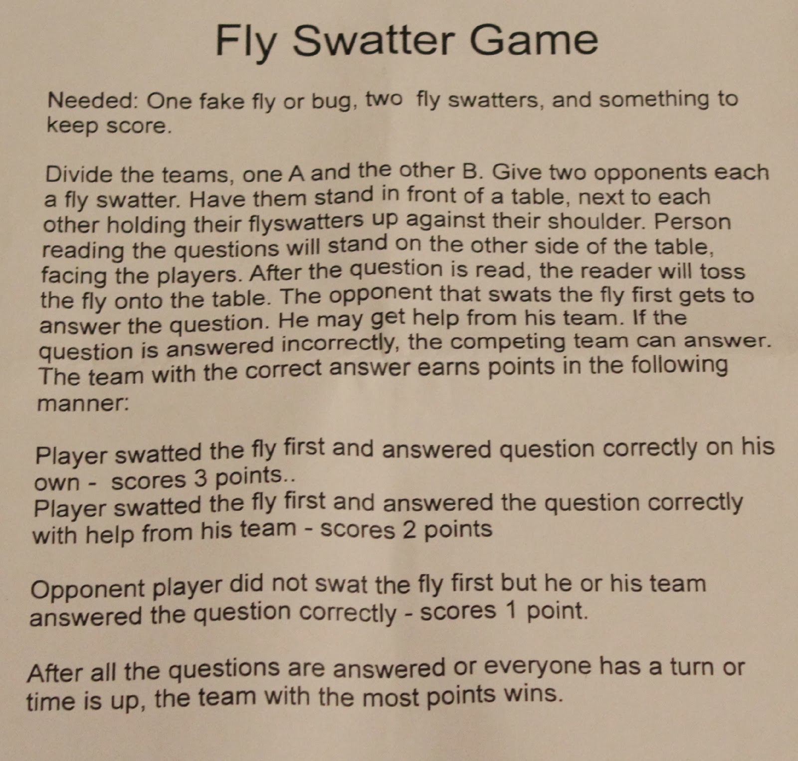 Jesus is the Good News: Fly Swatter Review Game