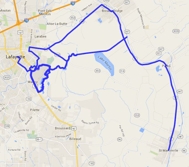 Lafayette's Bicycle Routes - Eco Cajun