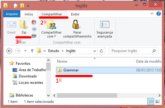 Diário Vinicius: Como zipar arquivo no windows 8