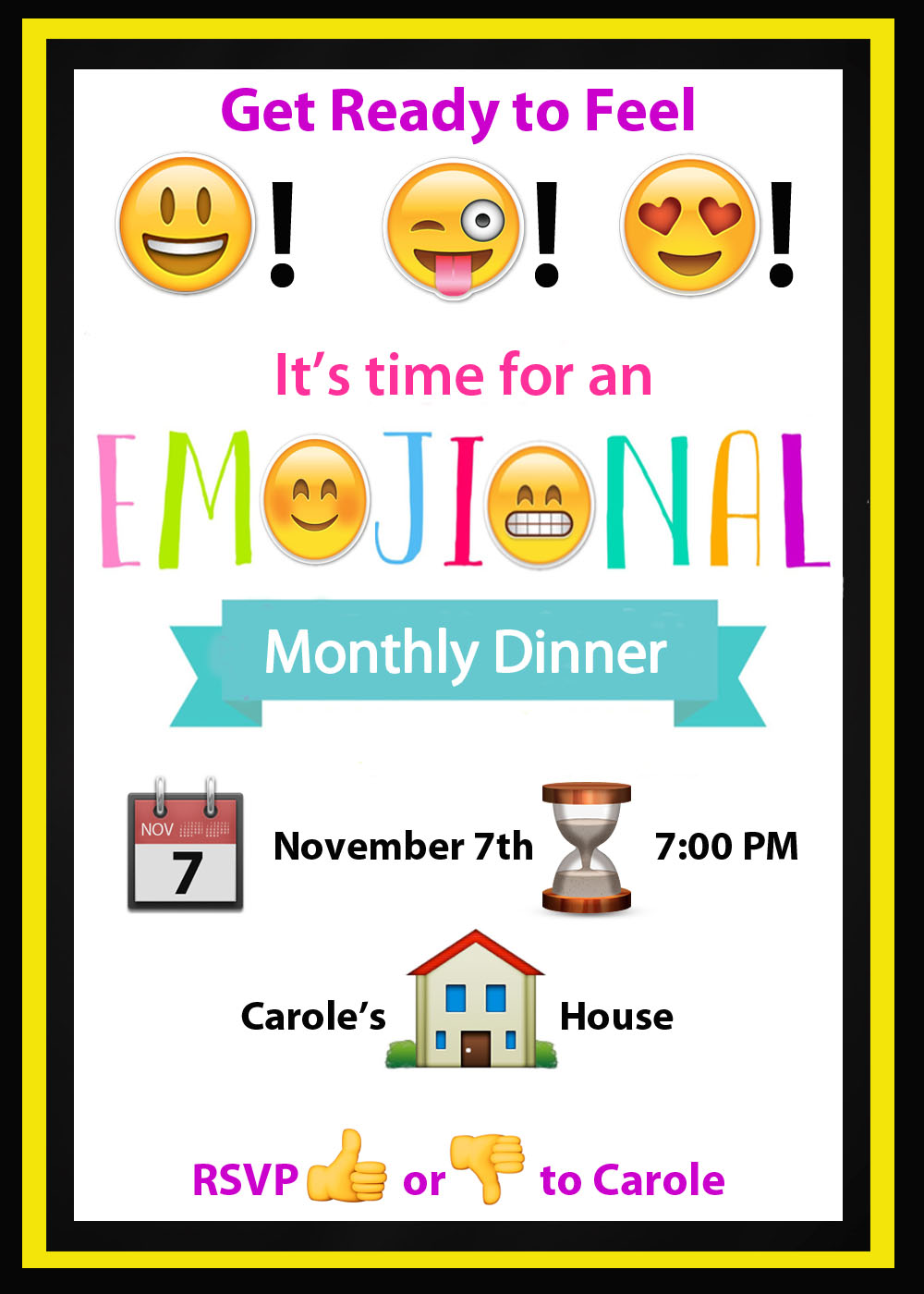 Invite and Delight: Emoji Party Time