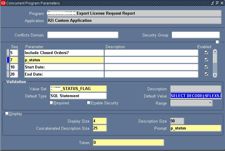 Oracle Apps Technical Date Parameter Dependent On Previous Parameter Value