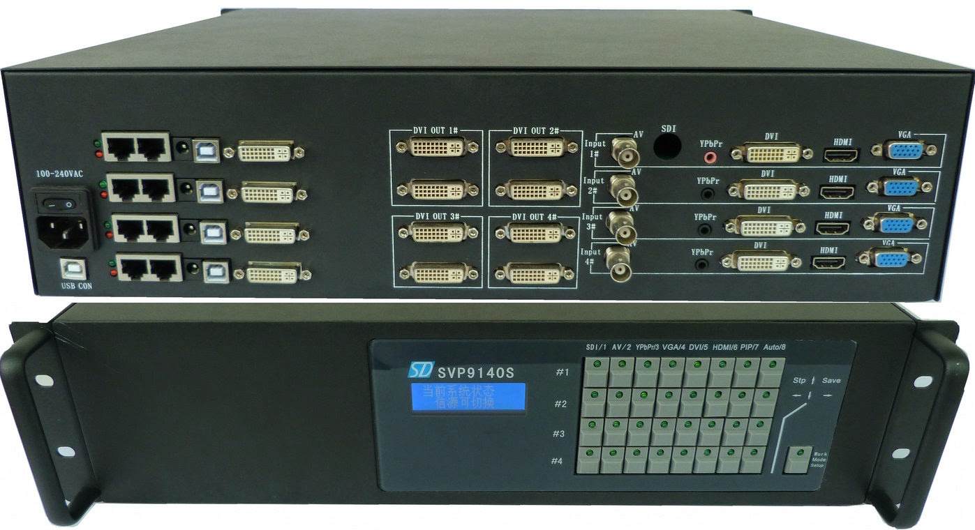 LED Video Processor for LED Screen Video Display: SVP9140S Four-channel ...