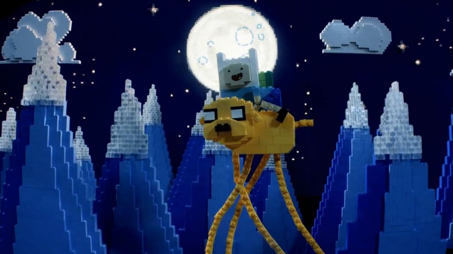 Adventure Time Title in LEGO