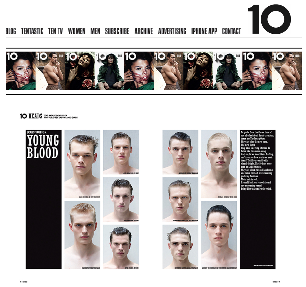 Stars Model Management: Alex Michels for 10 Magazine