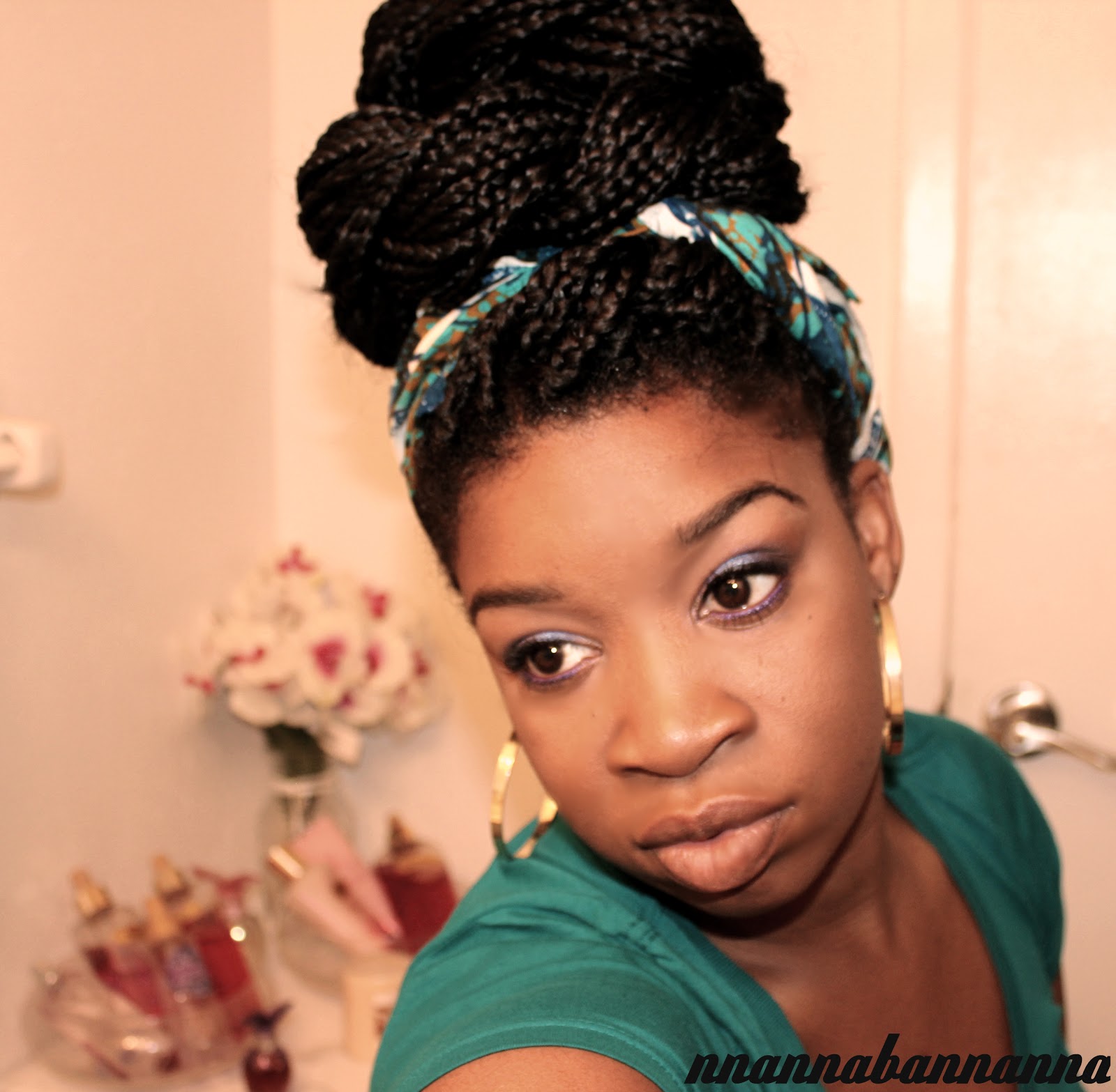 Pin by Shikara Muir on Naturality & Product love | Box braids styling ...