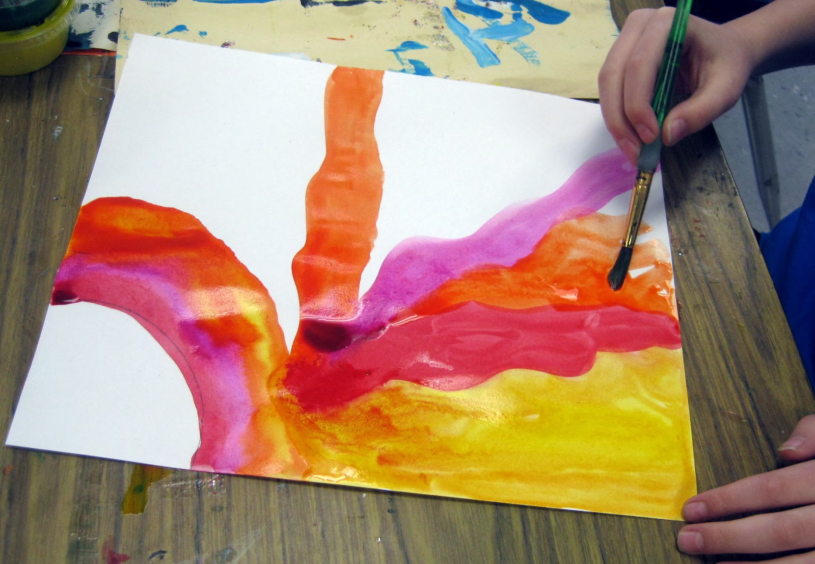 Cassie Stephens: painting lesson for children