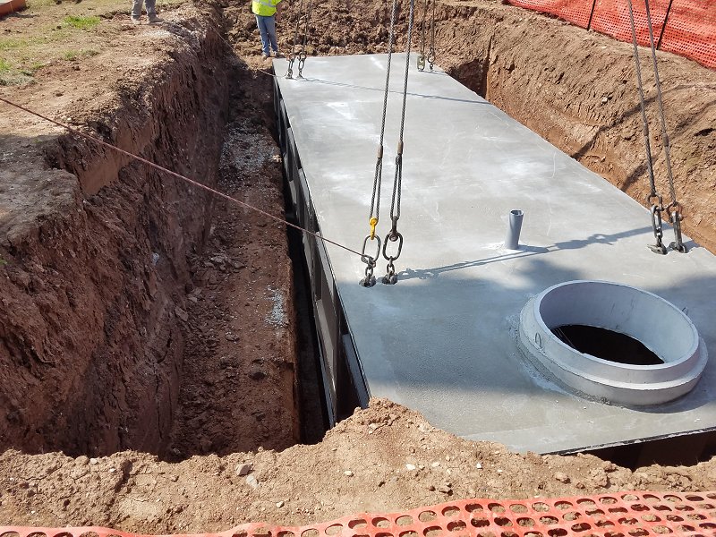 Crest Precast Concrete: Precast Concrete Fire Protection Tank - Howards ...