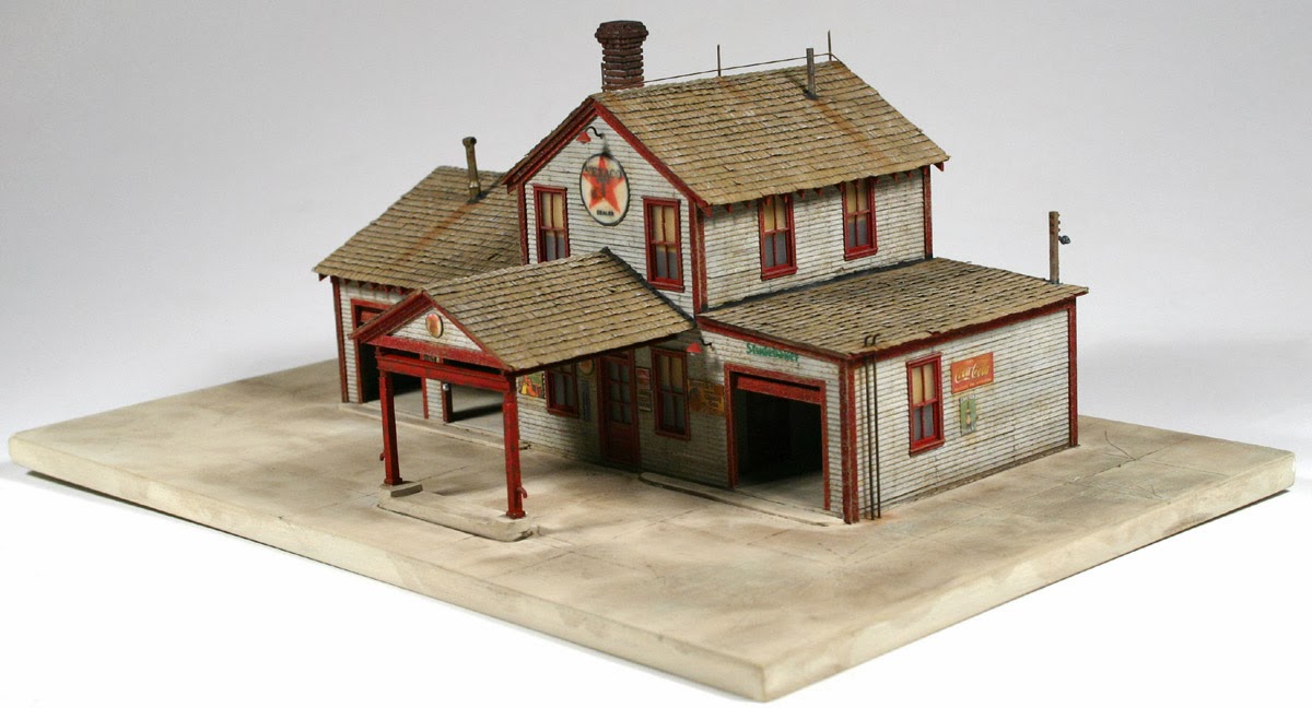 Vilius's scale modeling endeavors: Project Update: Texaco Gas Station by Micro-scale Models