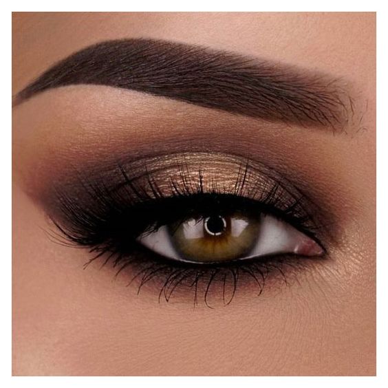 Soft glam eye makeup idea