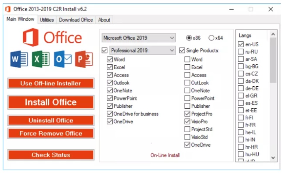 Office 2013-2021 C2R Install v7.7.3 instal the new version for windows ...