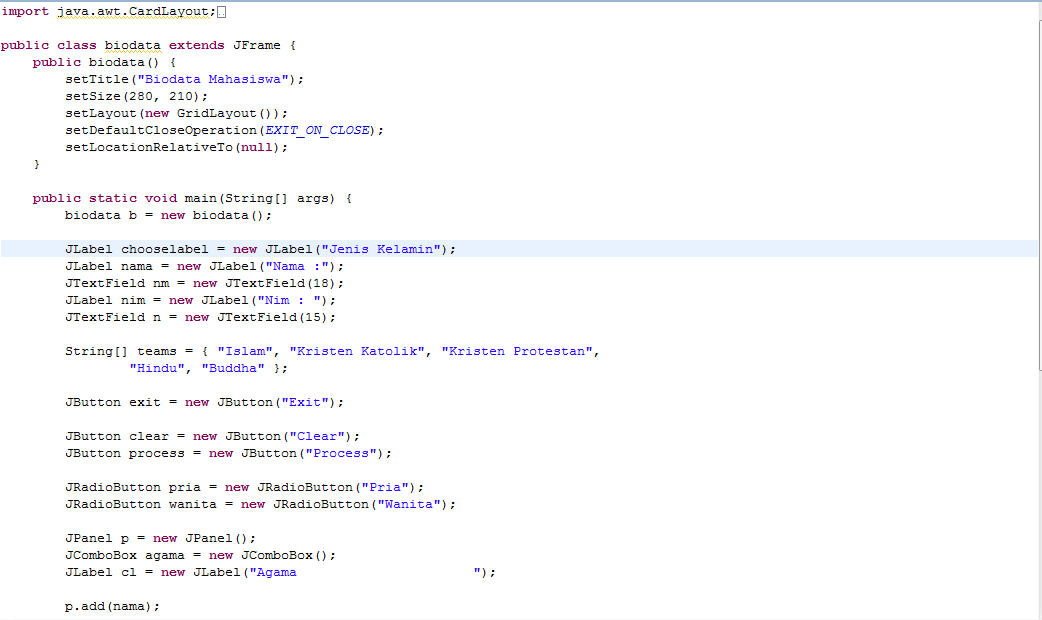 Pengenalan Java Basic: Pemrograman Visual