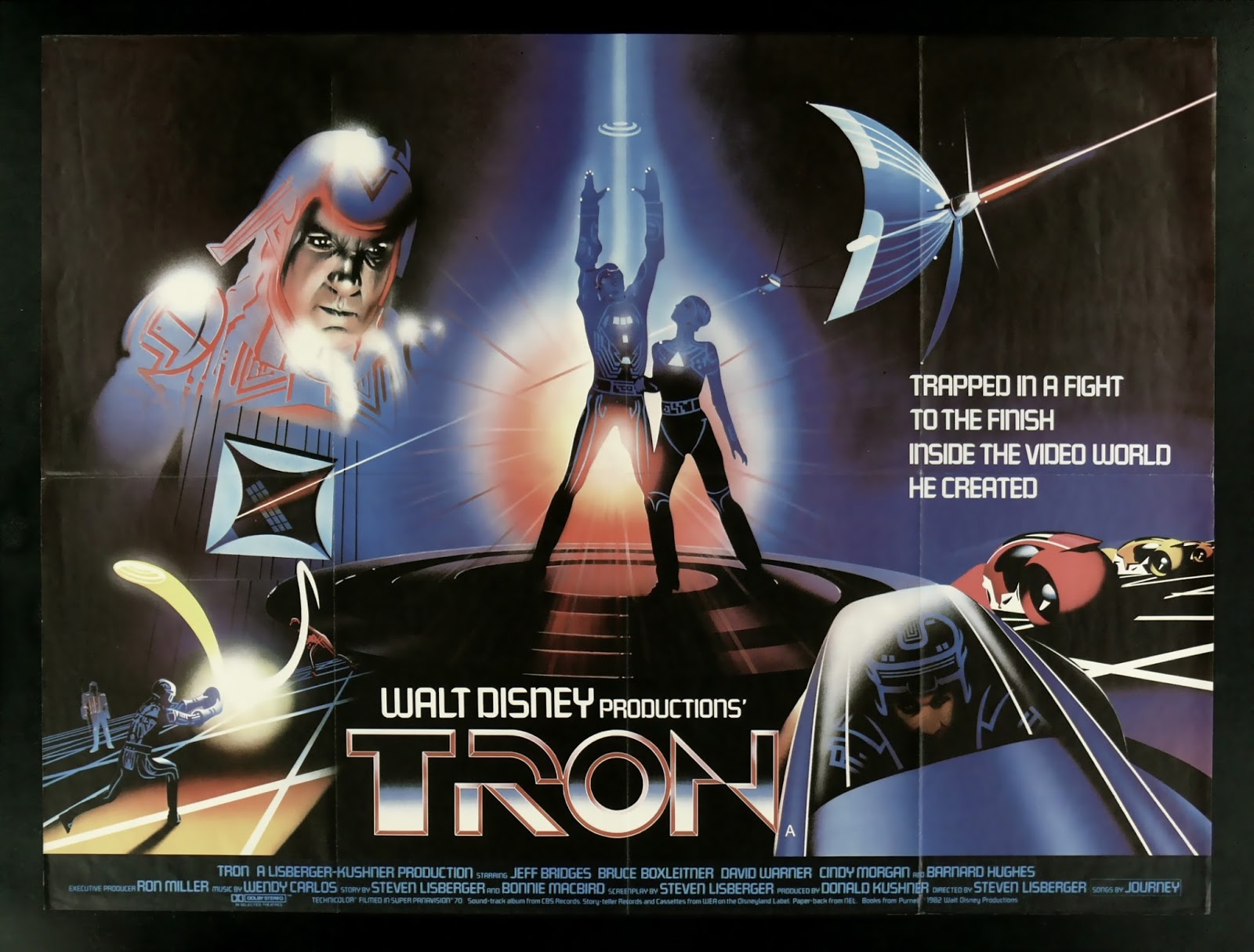 cult film freak: REVIEW OF THE ORIGINAL 'TRON' JEFF BRIDGES & DAVID WARNER