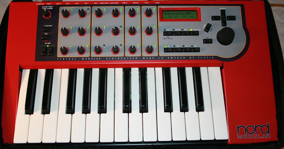 MATRIXSYNTH: Clavia Nord Modular Synthesizer Keyboard SN M 20051469