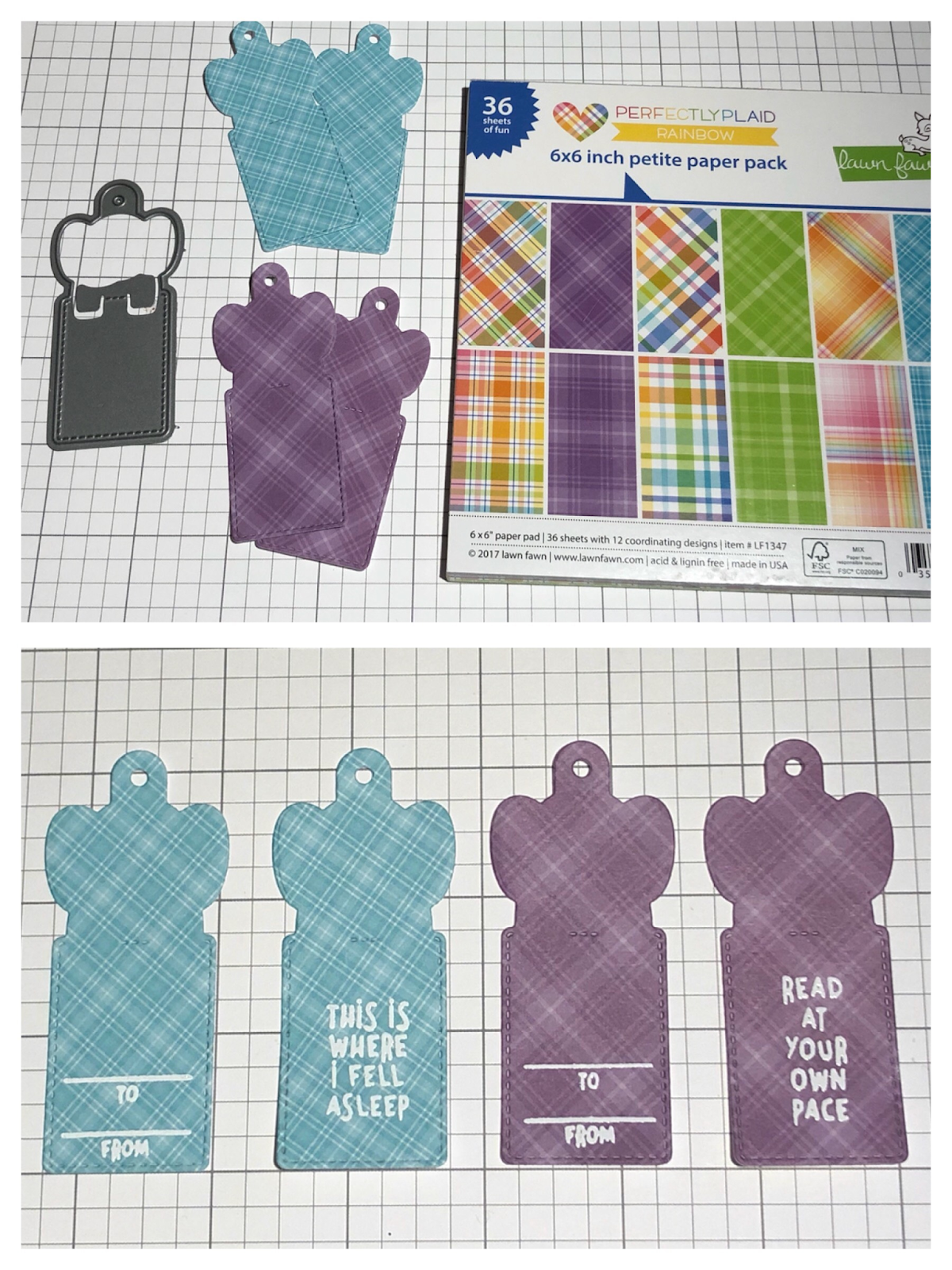 Lawn Fawn's bookmarks for kraftgali card challenge #3 by Noga Shefer ...