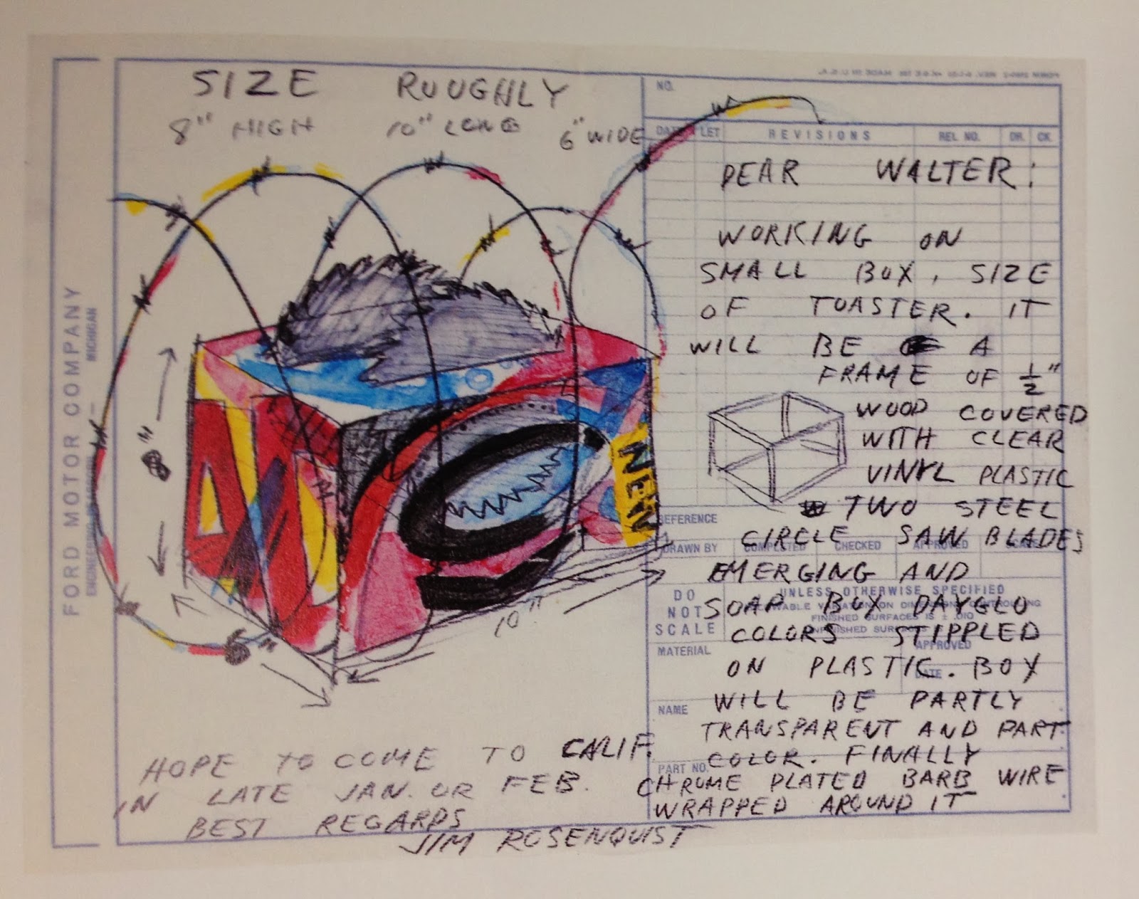 DRAWING AT DUKE: James Rosenquist & The Drawings Behind the Pop Art