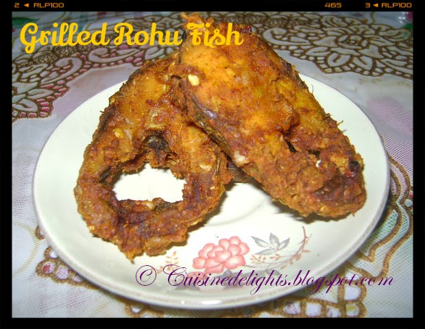 Grilled Rohu Fish - Cuisine delights