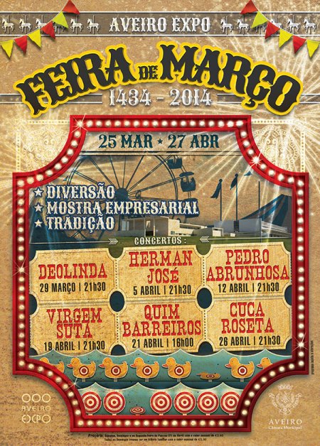 Cartaz Feira de Março 2020 em Aveiro