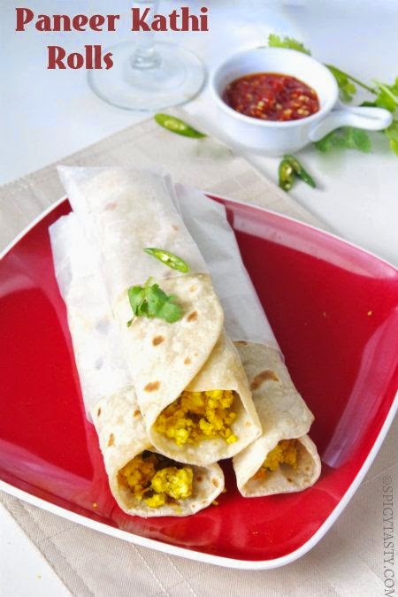 Paneer Kathi Rolls