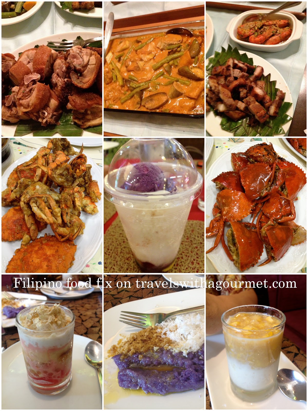 Travels with a Gourmet: FILIPINO FOOD FIESTA