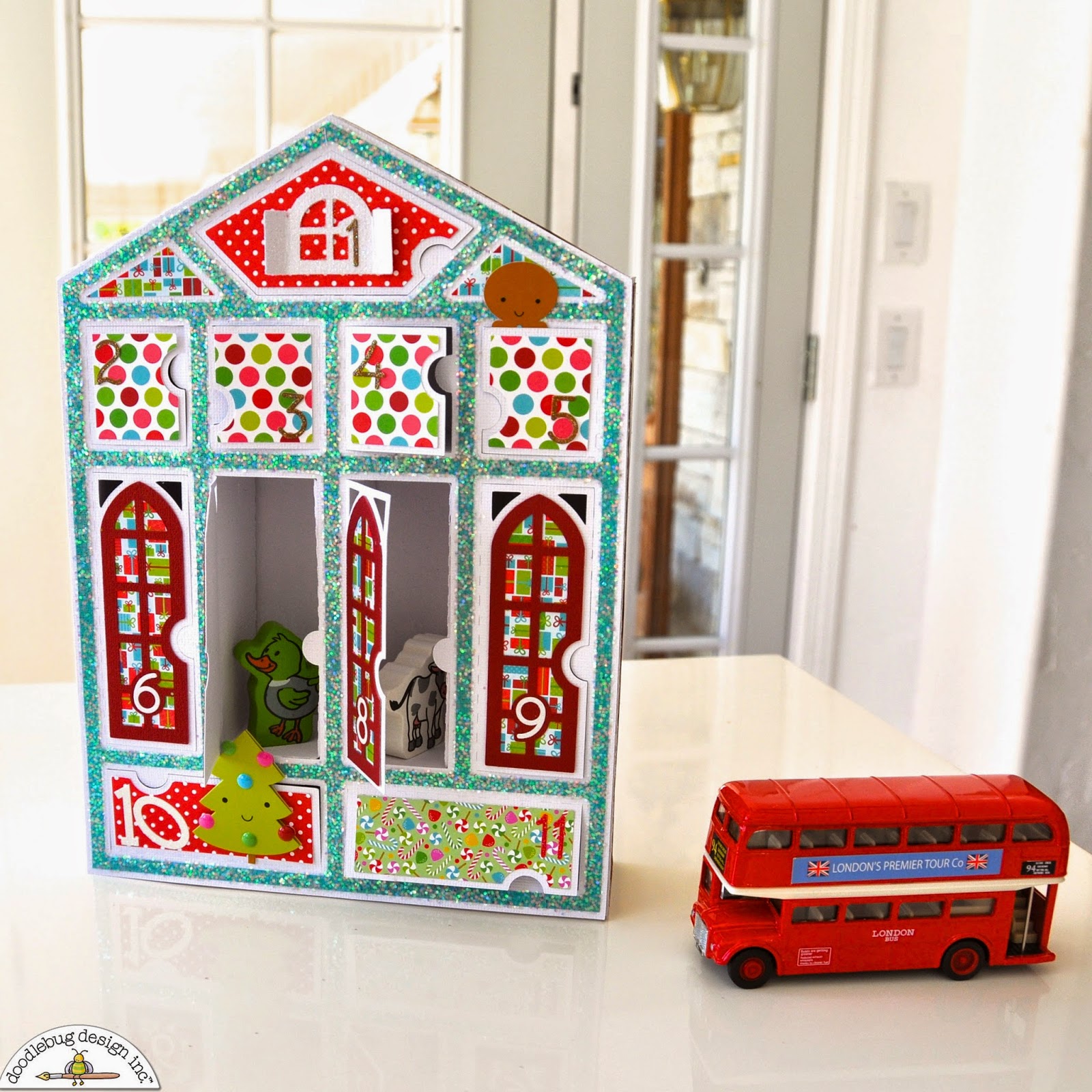 Court's Crafts: 3-D Advent Calendar - Doodlebug Style