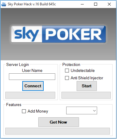 Sky Poker Money Adder