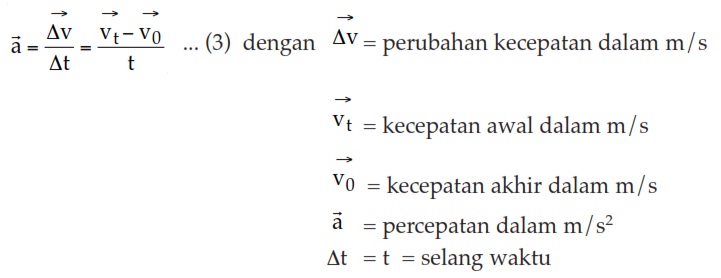 Rumus Kelajuan dan Kecepatan Fisika ( GERAK LURUS BERATURAN DAN GERAK ...