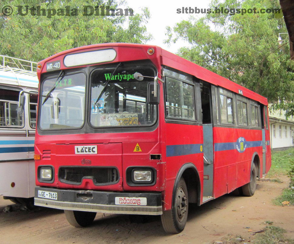 SLTB buses - ශ්‍රී ලංගම බස්: Latec TATA LP 1510/52 bus from SLTB ...