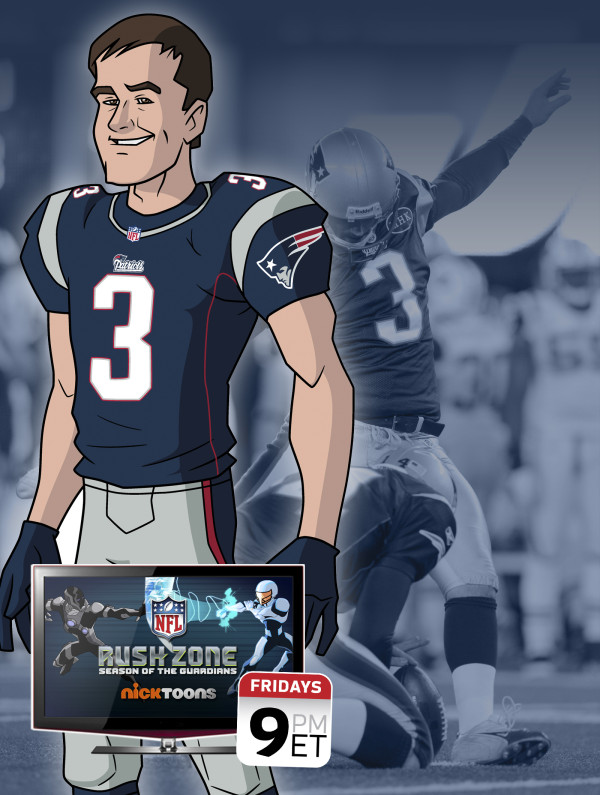 The cartoon Rob Gronkowski