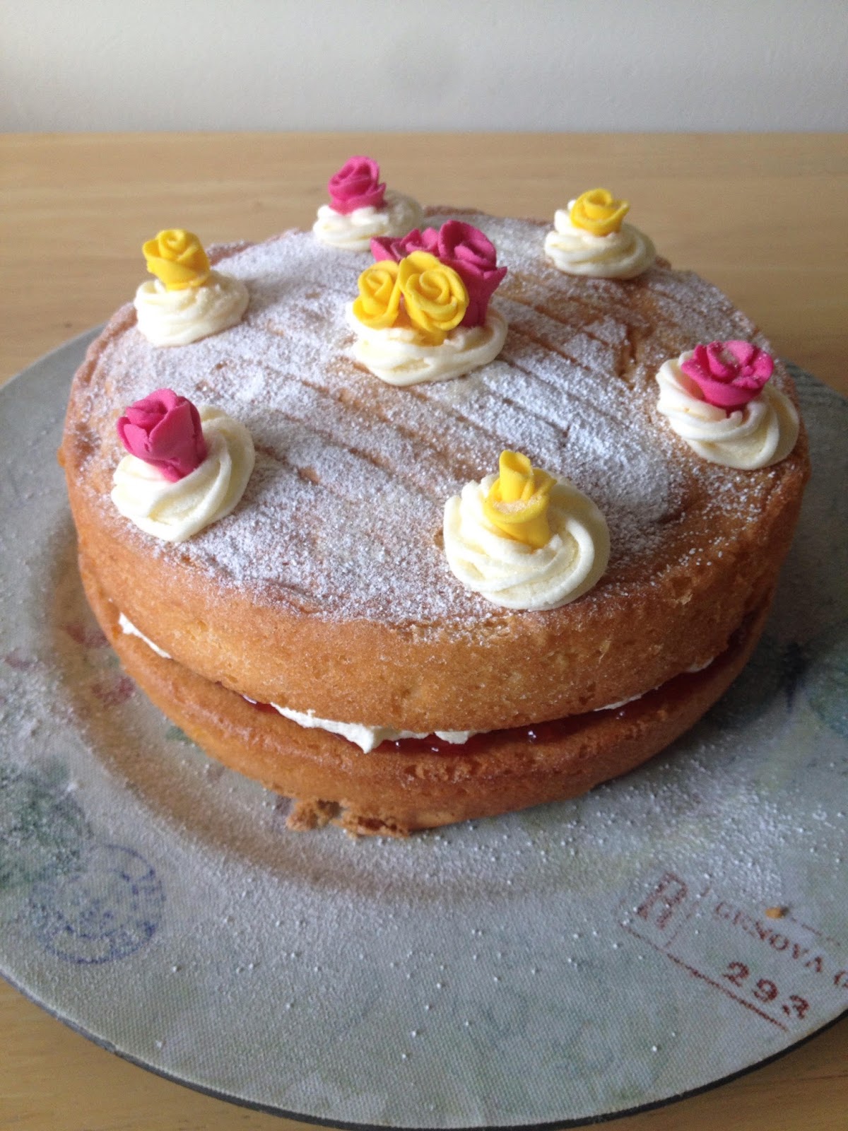 Classic English birthday cake