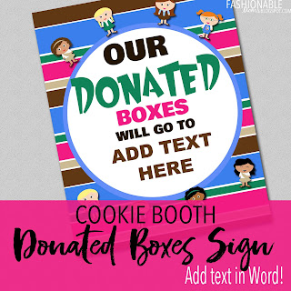 My Fashionable Designs: Free Printable Donated Boxes sign!