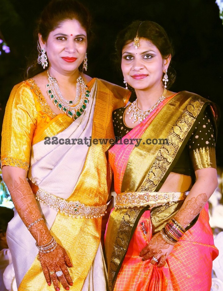 Guests at Swathi Reddy Half Saree Party - Jewellery Designs