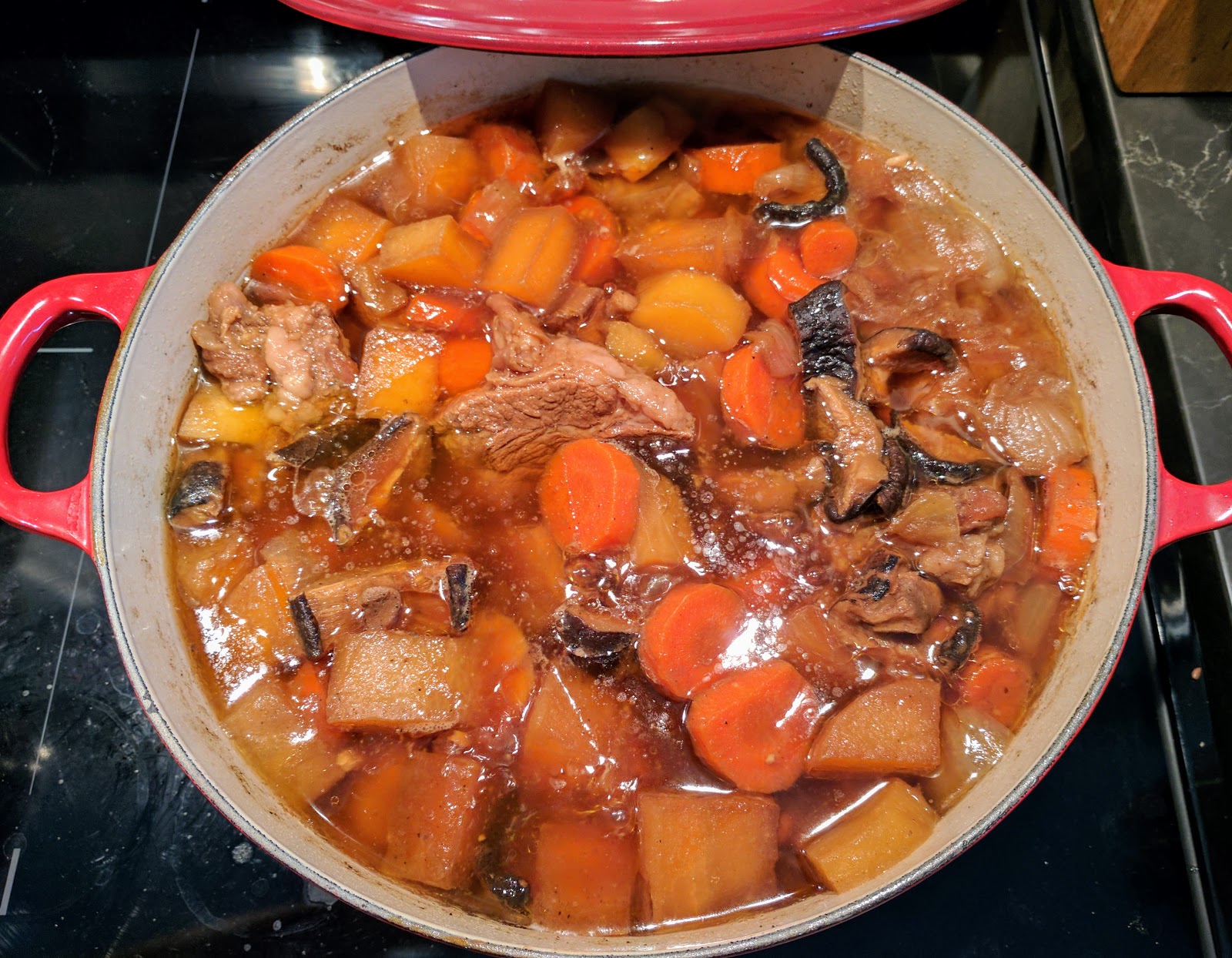 Braised Beef Short Rib Stew "Kalbi Jim"