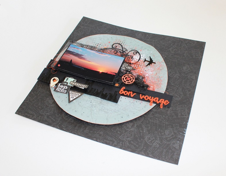 My Craft and Garden Tales: Bon Voyage layout