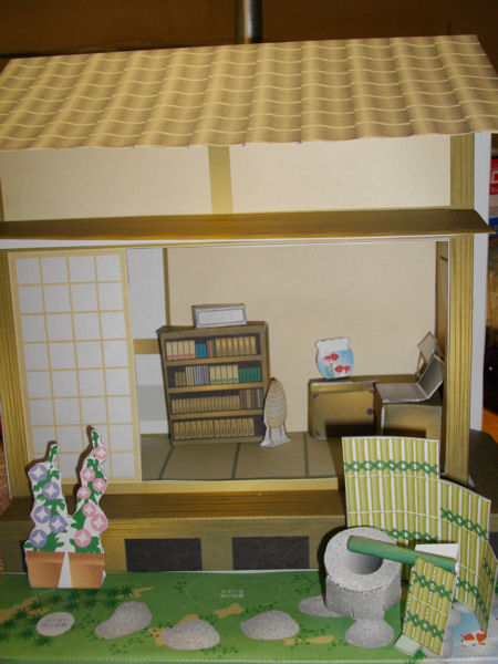 Forget Me Knots: Japanese House Paper Model