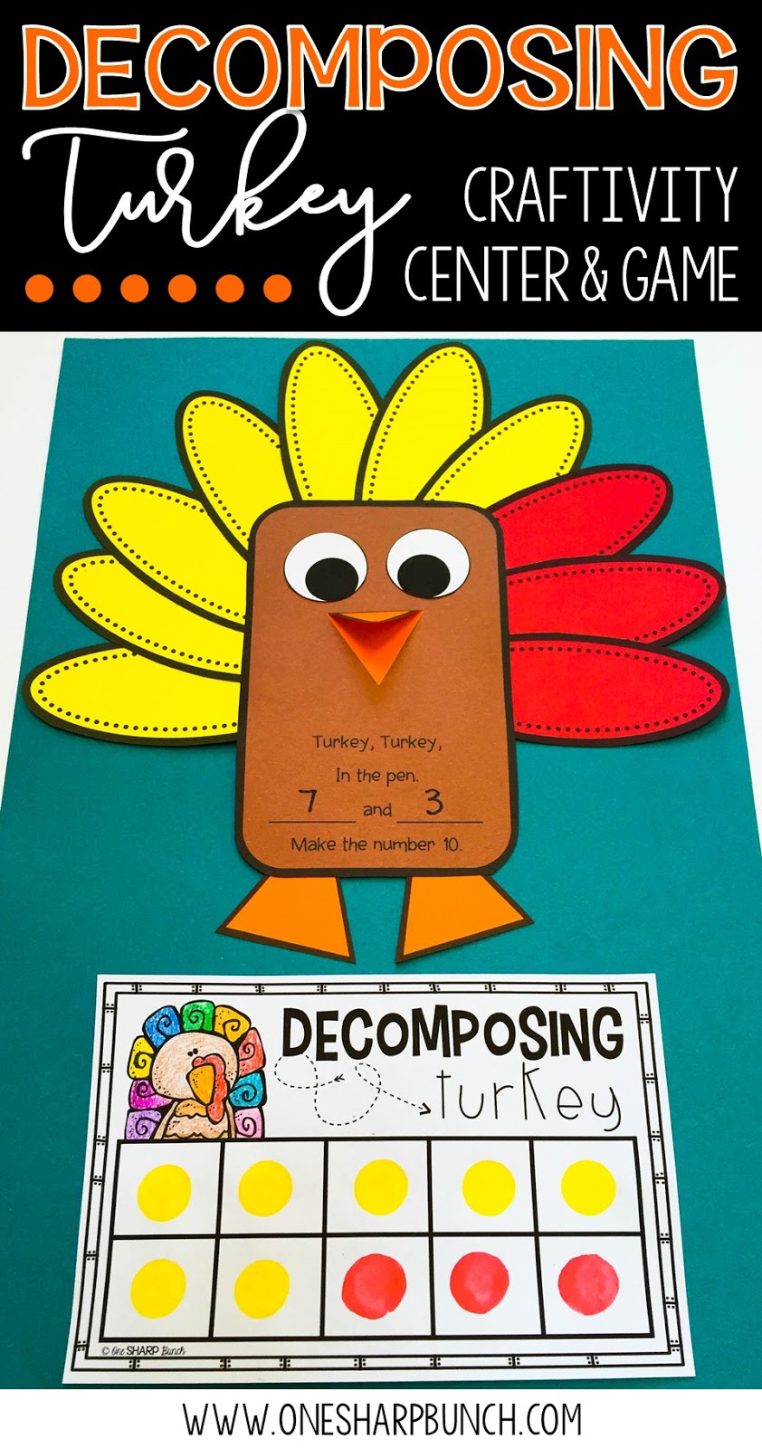 Building Number Sense with Decomposing Turkey - One Sharp Bunch
